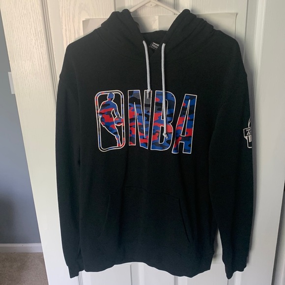 NBA | Other | Nba Hoodie Red And Blue Camo Logo Mens Medium | Poshmark